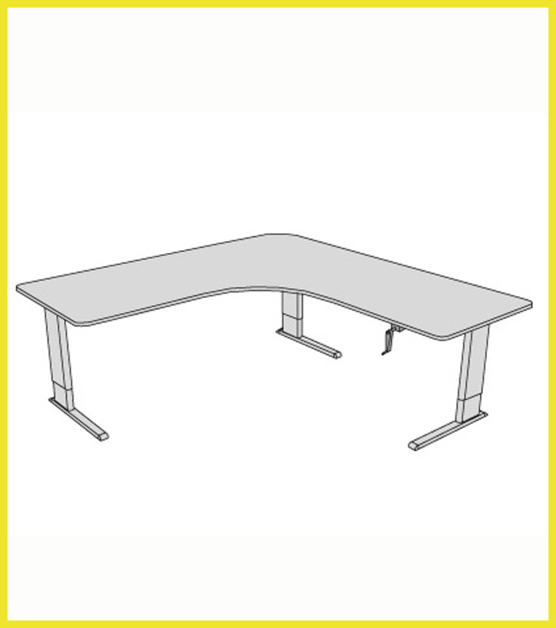 Accella Adjustable Perfect Corner Desk – Canadian Assistive Technologies Ltd.