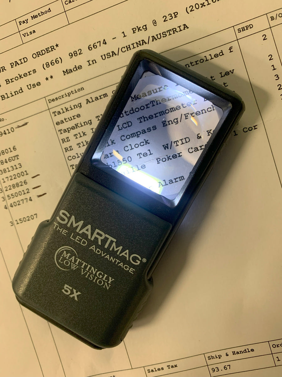 Mattingly Smartmag Led Magnifier – Canadian Assistive Technologies Ltd.