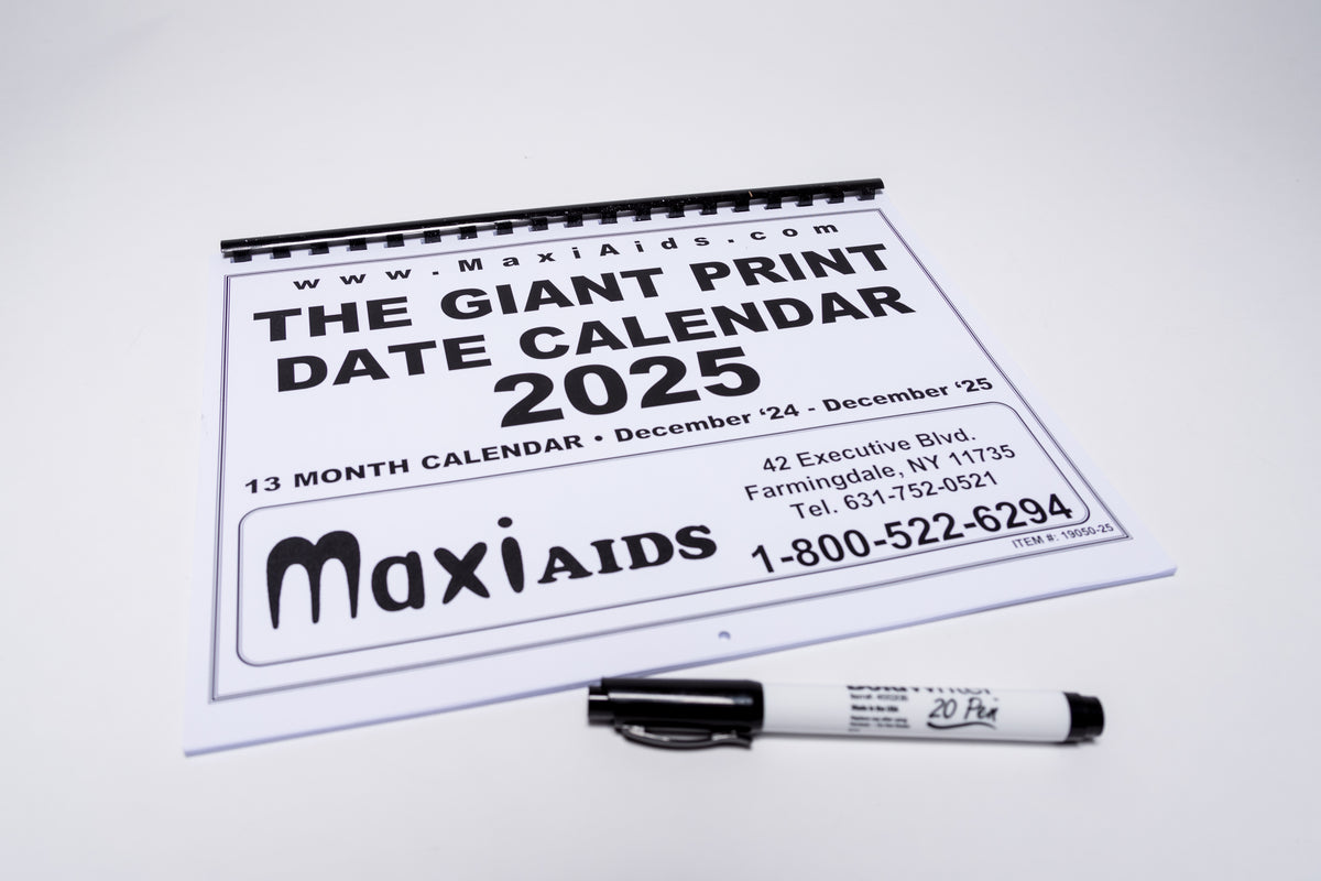 Giant Print Date Calendar – Canadian Assistive Technologies Ltd.