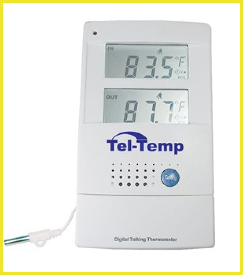 Tel-Temp Talking Indoor-Outdoor Thermometer – Canadian Assistive ...