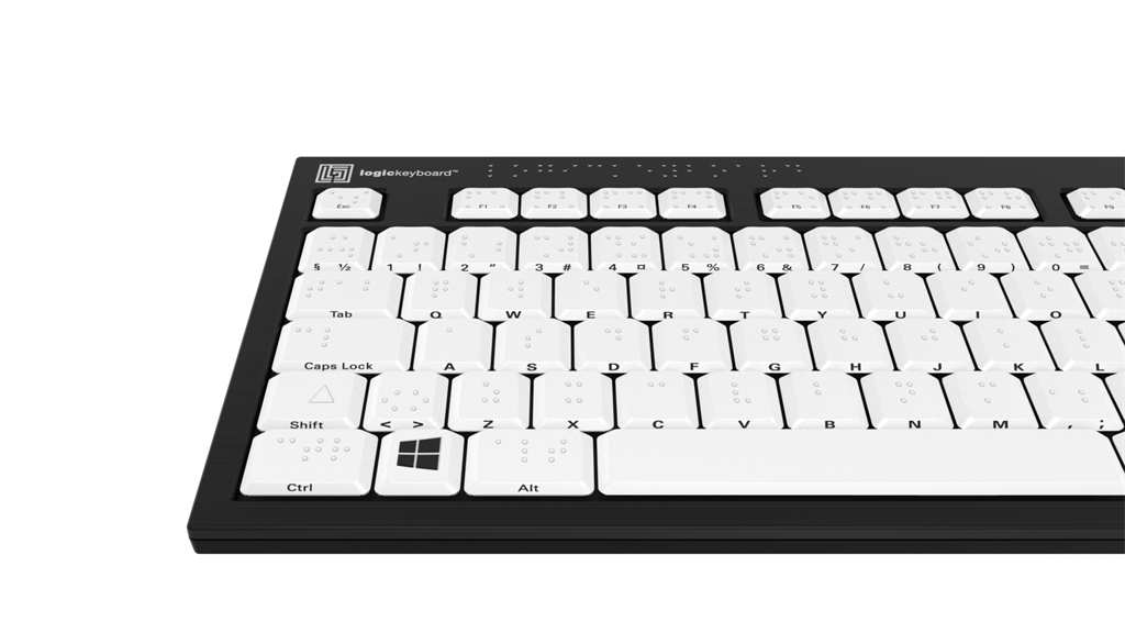 Braille keyboard 6 dot NERO PC US – Canadian Assistive Technologies Ltd.