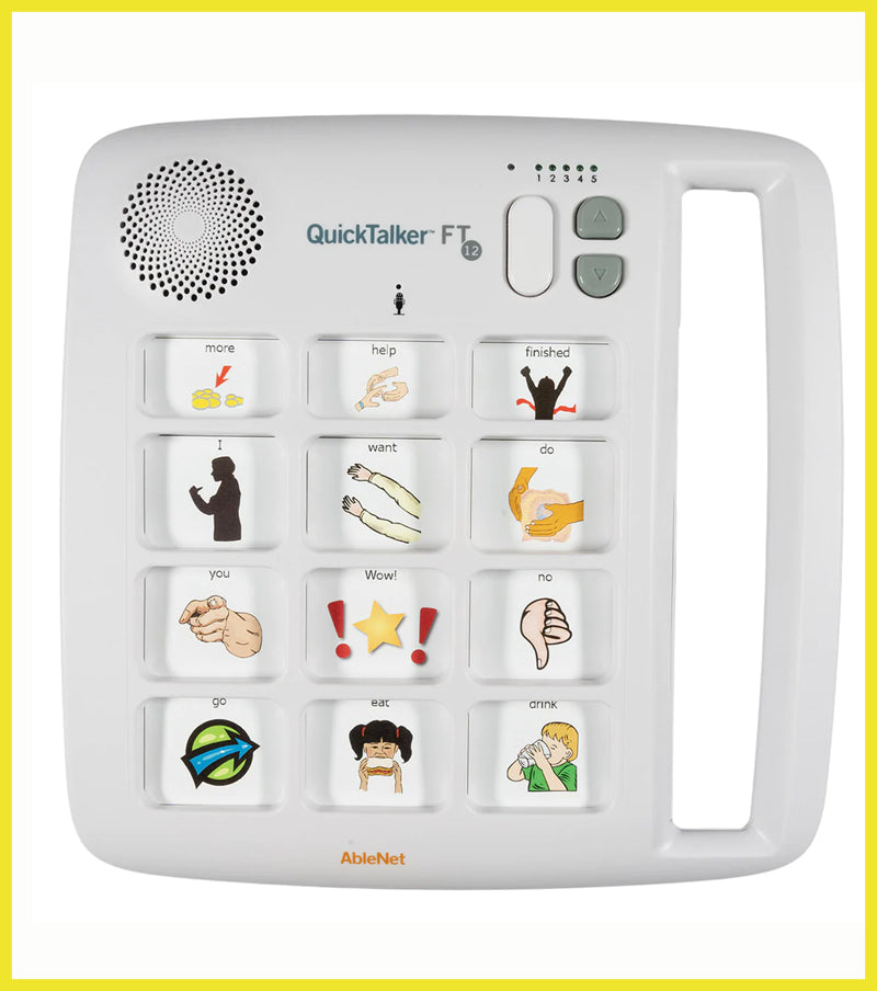 QuickTalker FeatherTouch 12 – Canadian Assistive Technologies Ltd.